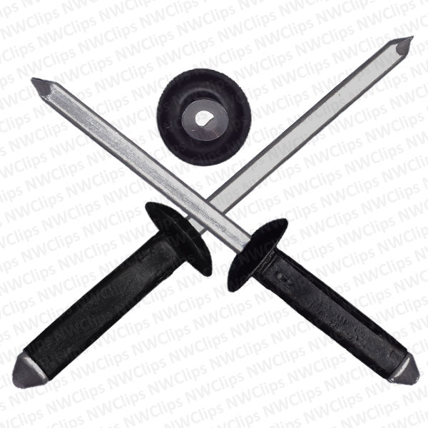 R09 - Ford & GM Fender Black Aluminum Split Rivets – NWCLIPS